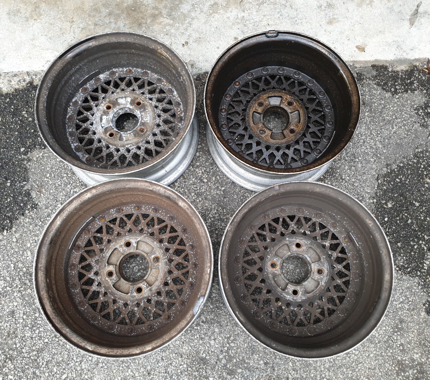 JDM Rays Engineering VOLK Mesh 14" rims wheels for TA22 ae86 racing ...