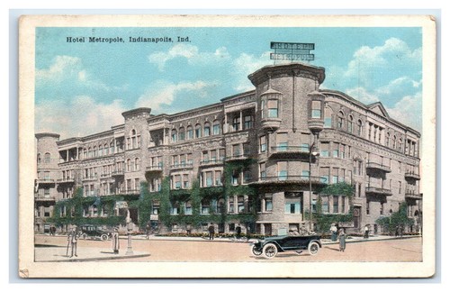 1921 Indianapolis, IN Postcard- HOTEL METROPOLE INDIANAPOLIS IND | eBay