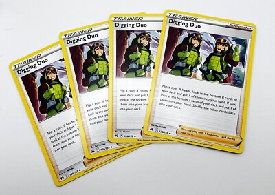 Pokémon Cards Crown Zenith Playset Digging Duo 126/159 x4 4x | eBay