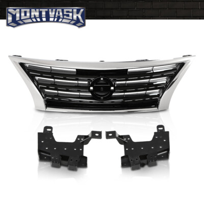 Front Bumper Upper Grille Grill Fit For 2013 2014 2015 Nissan Sentra ...