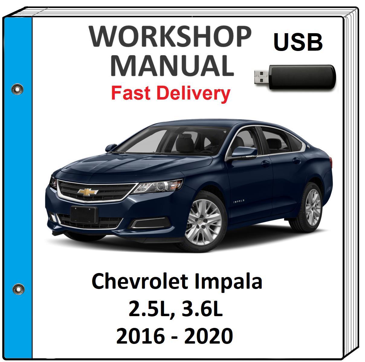 CHEVROLET IMPALA 2016 2017 2018 2019 2020 SERVICE REPAIR WORKSHOP ...