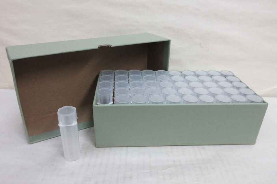 Guardhouse Dime Coin Tube Green Storage Box with 50 Guardhouse Square ...