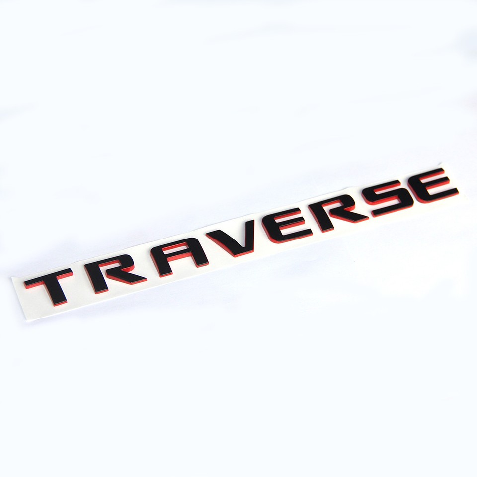 1x OEM RedLine TRAVERSE EMBLEM Badge 3D fits Redline 20896270 | eBay