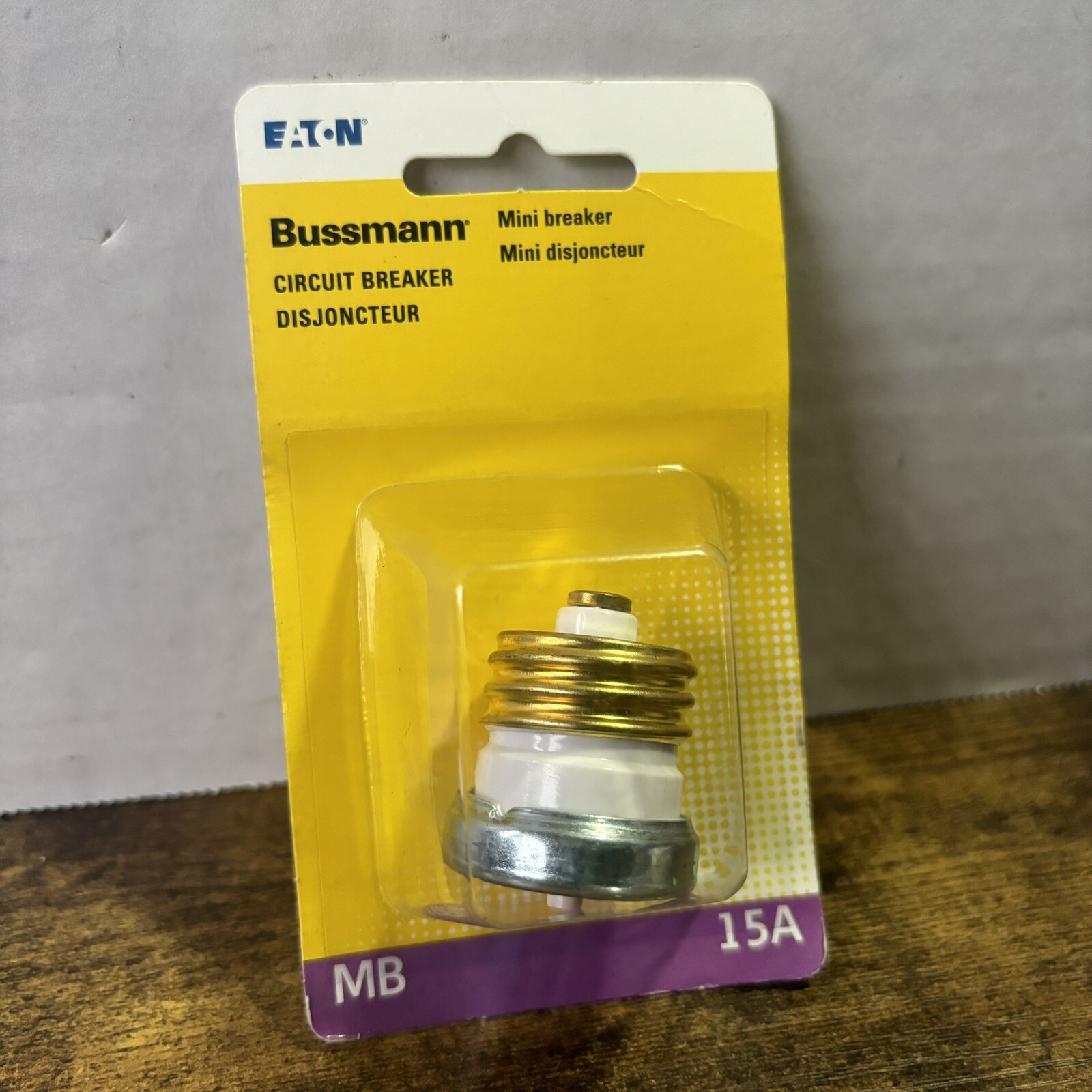 One (1) Eaton Bussmann Mini Circuit Breaker MB 15A BP/MB-15 | eBay