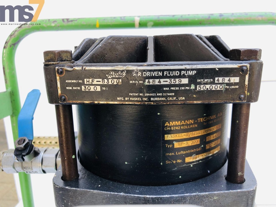 HASKEL HF-B300 AIR DRIVEN FLUID/LIQUID/PUMP 50000 PSI/3448 BAR #2500 ...