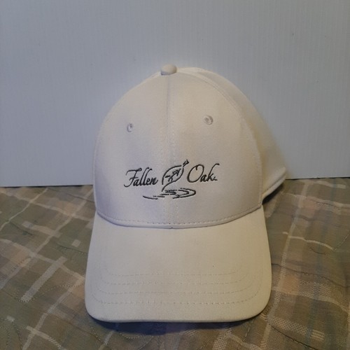 FALLEN OAKS GOLF CLUB CAP HAT FLEX FIT WHITE (S/M) | eBay