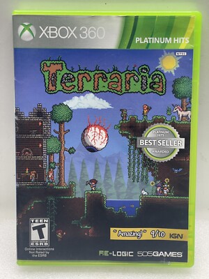 Terraria Xbox 360 Video Game - Complete CIB Excellent Condition Rated T ...