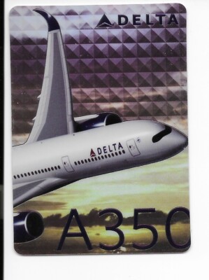 Scarce 2016 Delta Air Lines A350 Aircraft Airplane Trading Card 49 | eBay