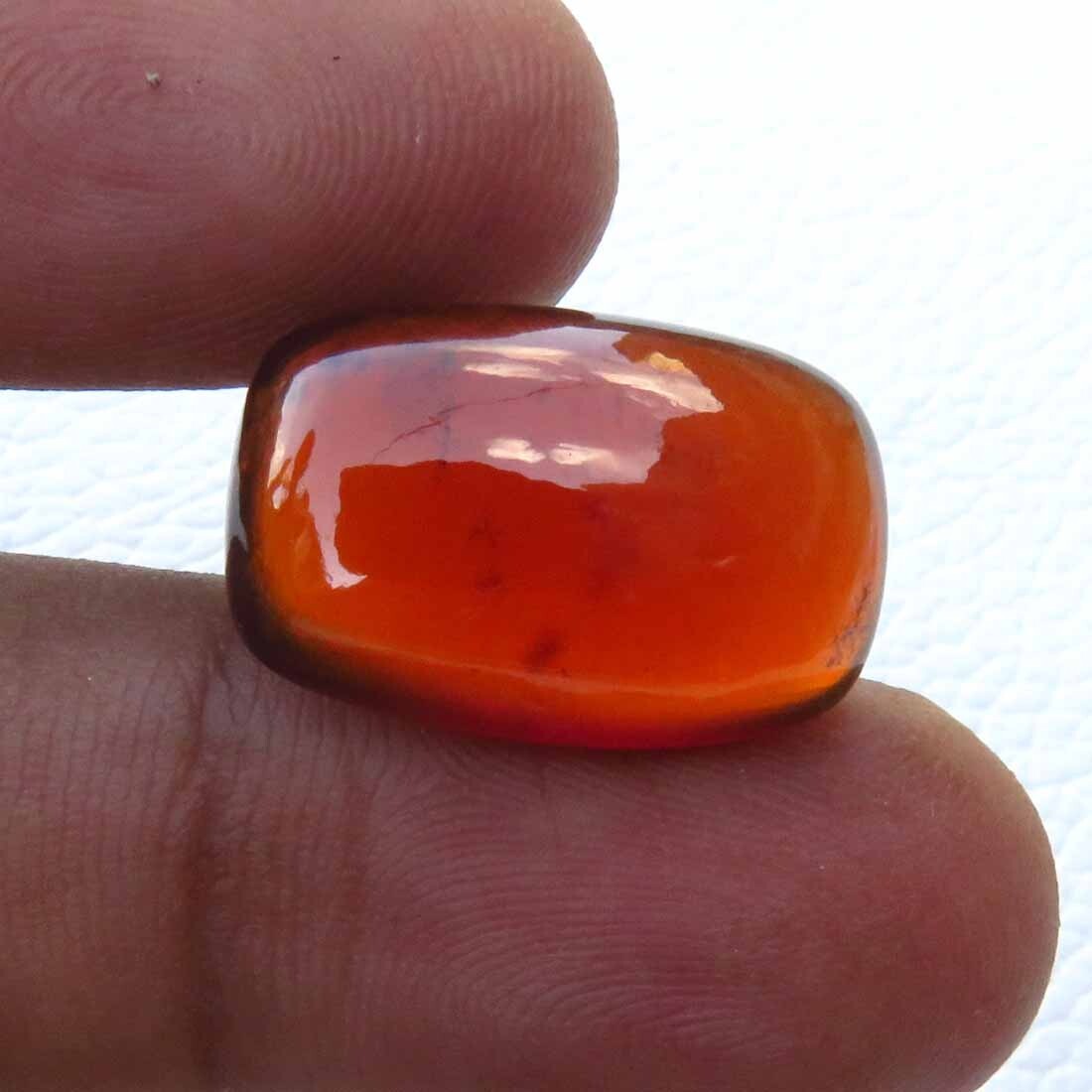 Natural Garnet Baguette Cabochon 18x12mm African Hessonite Gemstone DIY ...