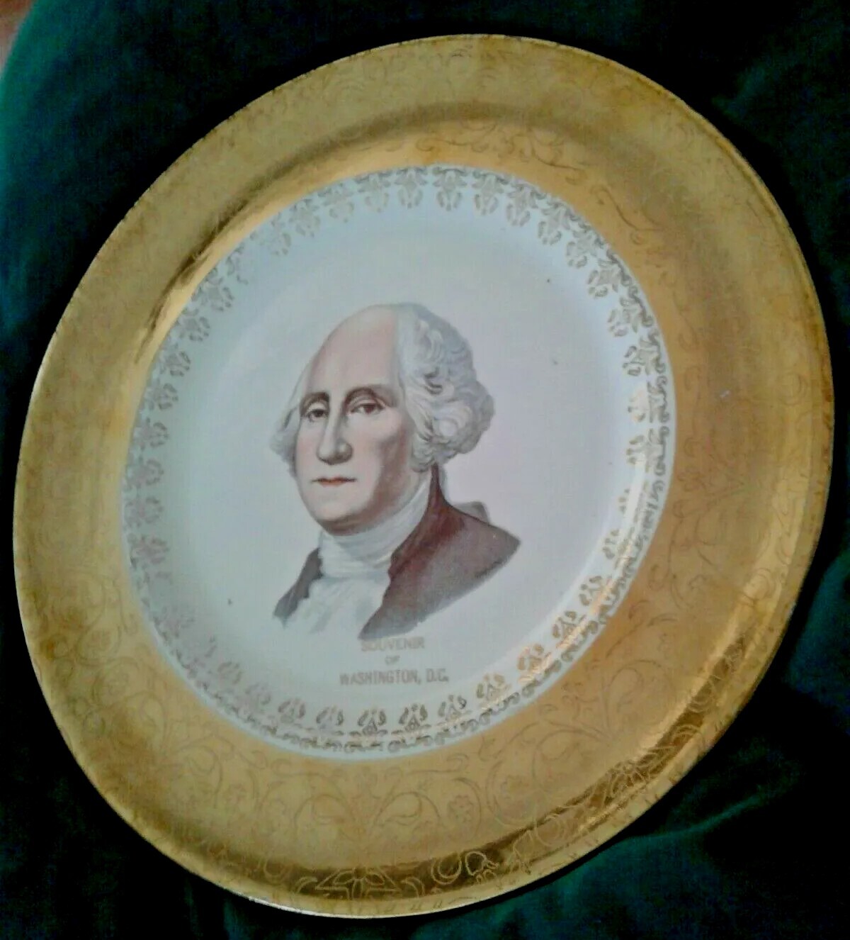 George Washington Plate 22k Gold. 11" Round | eBay