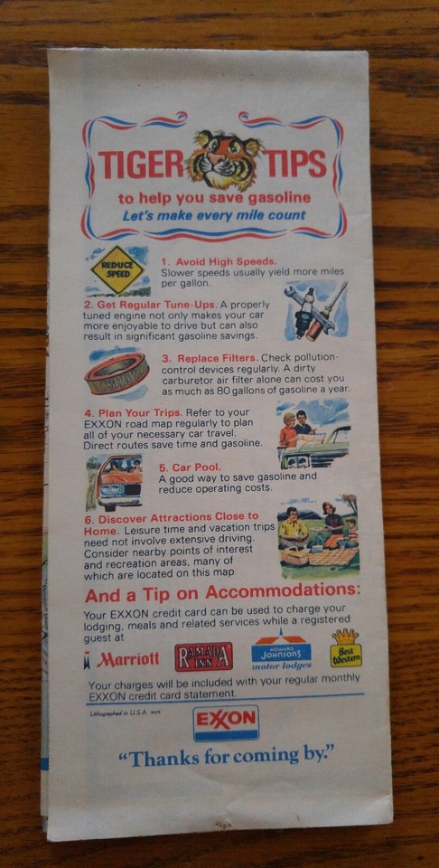 000 Vintage 1978 Exxon Eastern United States Travel Map Folding | eBay