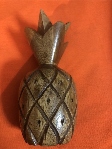 Vintage Monkey Pod Tree Shop Wooden Pineapple | eBay
