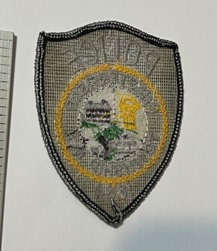 Township of Chesterfield New Jersey NJ Police Hat Patch Obsolete 3 1/4 ...