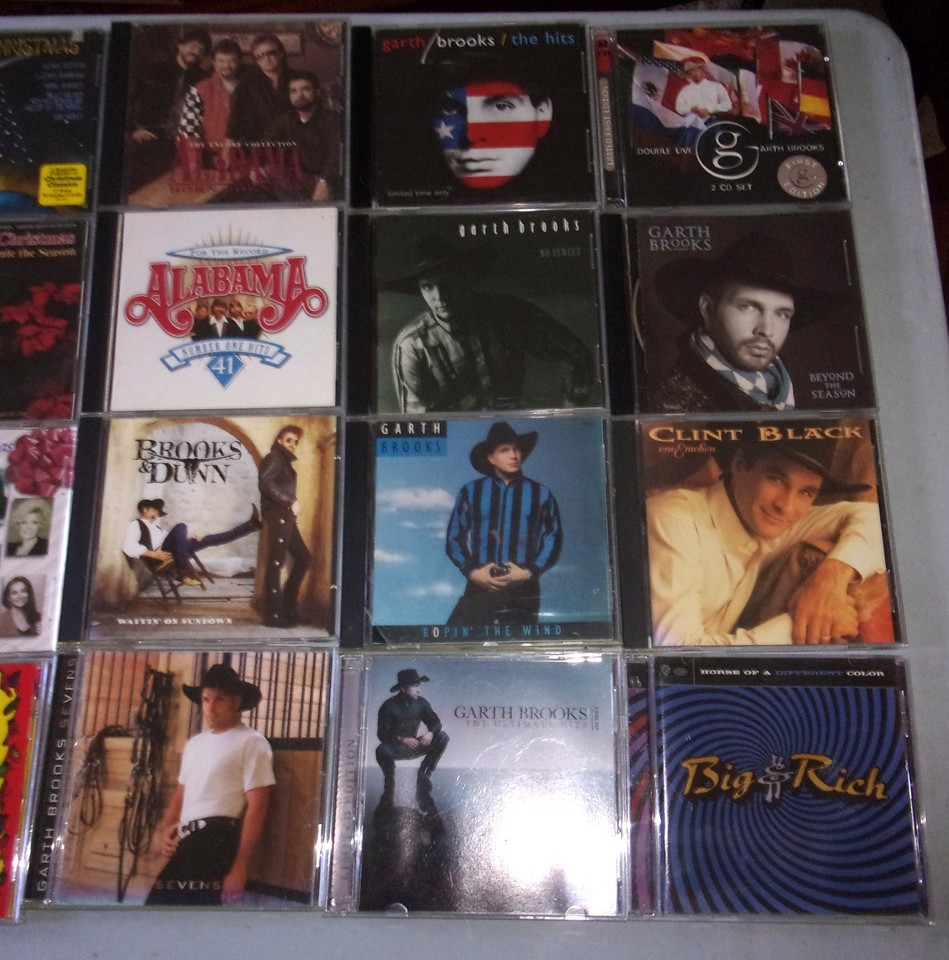 Lot of 59 Country Music CDs on 71 Discs -Conway- Garth -Alan- Country ...