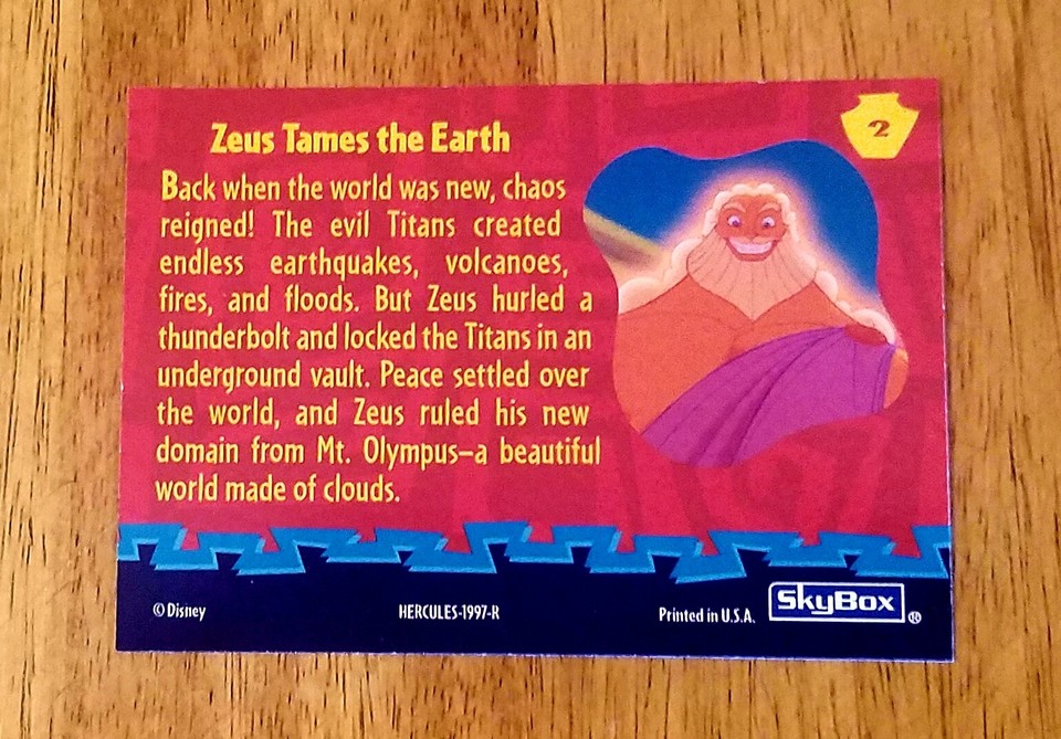 1997 Skybox Disney Hercules Trading Cards U-pick/Complete Your Set | eBay