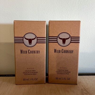 Avon Wild Country Cologne Spray 3 fl oz. Brand New In Box (Pack of 2 ...