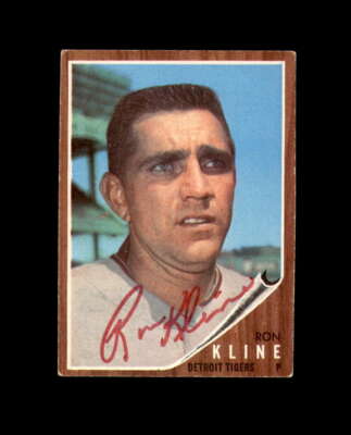 Ron Kline Signed 1962 Topps Detroit Tigers Autograph | eBay