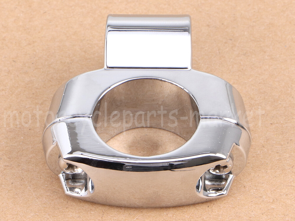 Chrome Mirror Clamp for 1" Handlebars Mirror Mounting Clamp Left or ...