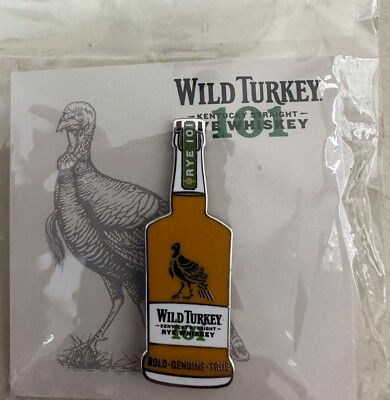 Wild Turkey Rye 101 Whiskey - Enamel Pin Brand NEW! Wild Turkey ...