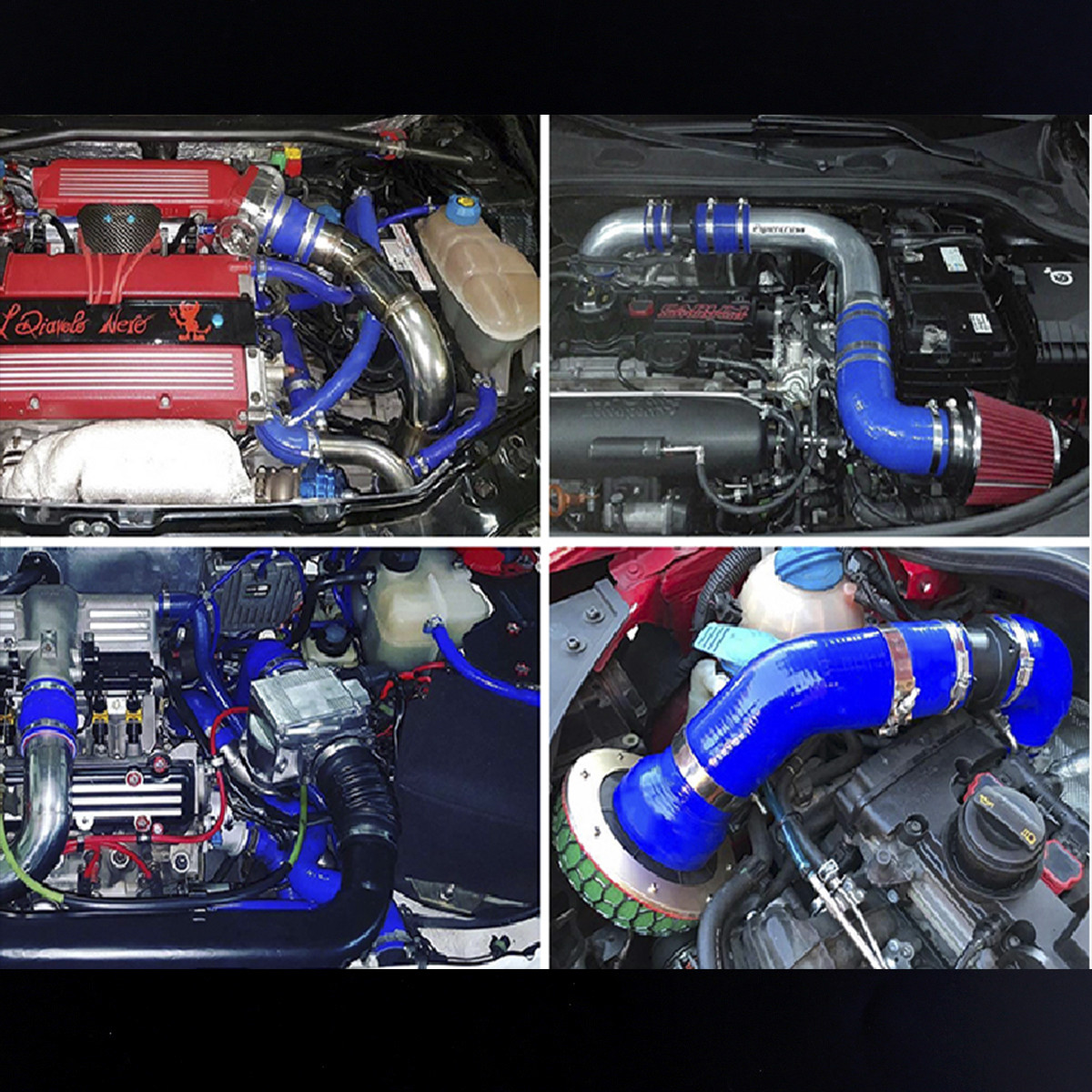 Silicone Air Intake Hose Kit for 2007-2017 Nissan 350Z 370Z G37 VQ37VHR ...