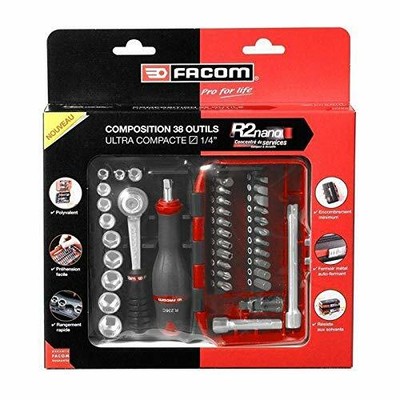 Facom R2NANO.PG Compact Fittings Box 14-Inch with Screw Set 38 Pieces ...
