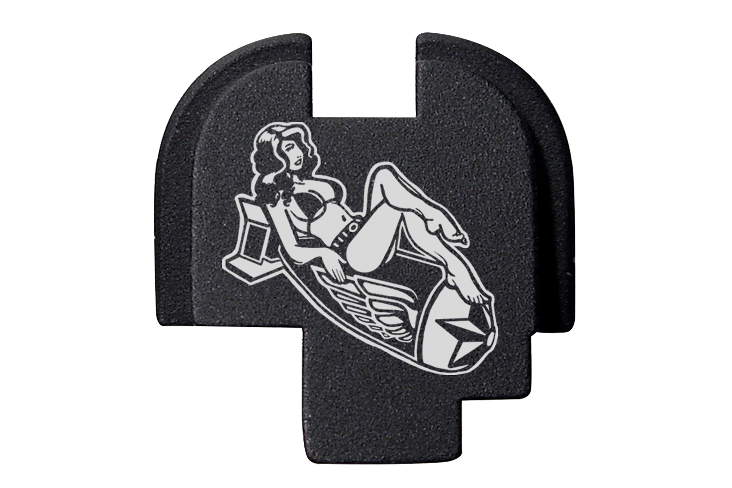 for Springfield Armory XDS Rear Slide Plate 9mm .40 .45 BLK Bomb Pinup ...