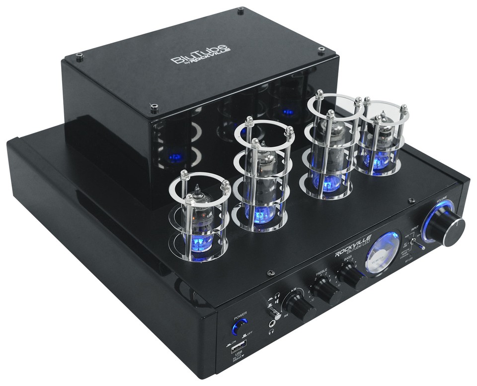 Rockville BluTube LED Tube Amplifier Receiver For ELAC Debut 2.0 B6.2 ...