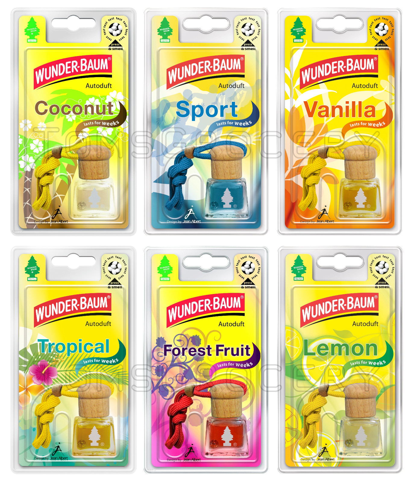 WUNDER-BAUM Hanging Bottles Car Air Freshener Office Home Fragrance ...