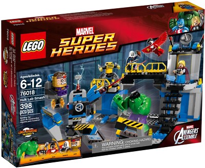 LEGO Marvel Super Heroes 76018 Avengers Hulk Lab Smash New Sealed ...
