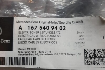 New OEM Wiring Harness For Mercedes-benz GLE A 167 540 94 02 | eBay