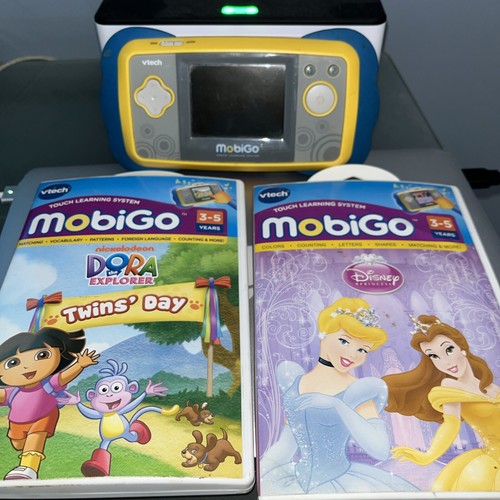 Vtech Mobigo Portable Gaming Learning System Bundle W/ 2 Games CIB | eBay