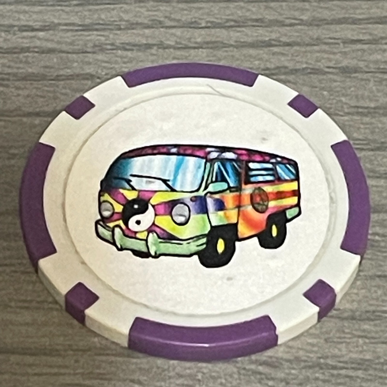 Heroclix ROC Channel 6 News Van Purple Object and Action Token | eBay