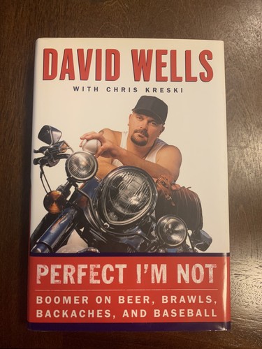 David wells Signed Autographed Book New York Yankees MLB Perfect Game ...