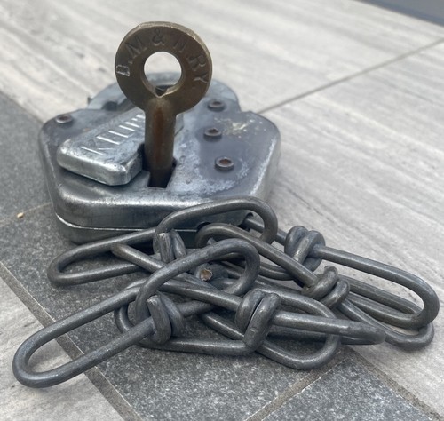 Vintage DM&IR Railroad Lock w/chain KELINE no key | eBay