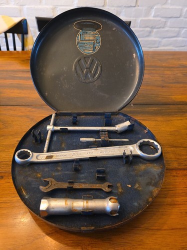 Hazet Tool-Kit Tool-Box Case Set Tire Round EARLY VW Bug Beetle Porsche ...