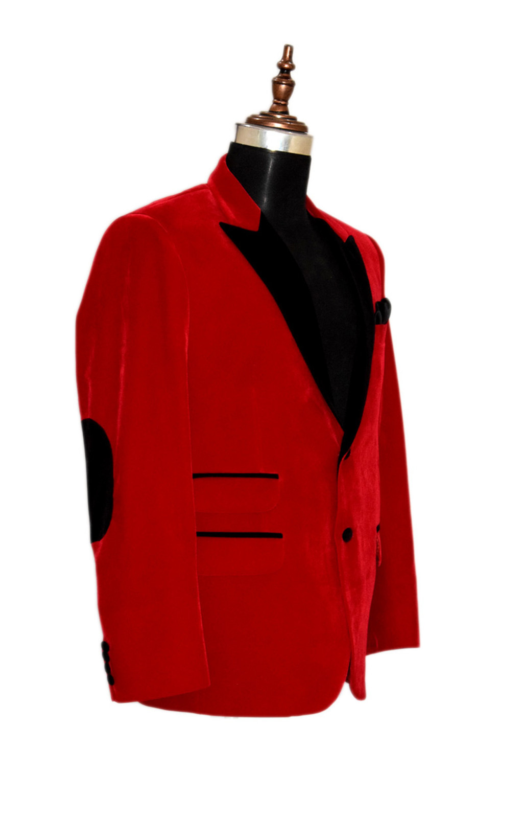 Men Designer Wedding Tuxedo Red Velvet Jacket Blazer with Velvet lapels ...