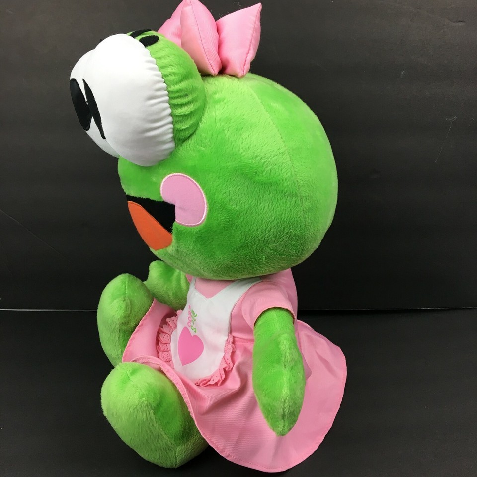 Sweet Frog Jumbo 20" Plush Frozen Yogurt Mascot Pink Dress Fully Rely ...