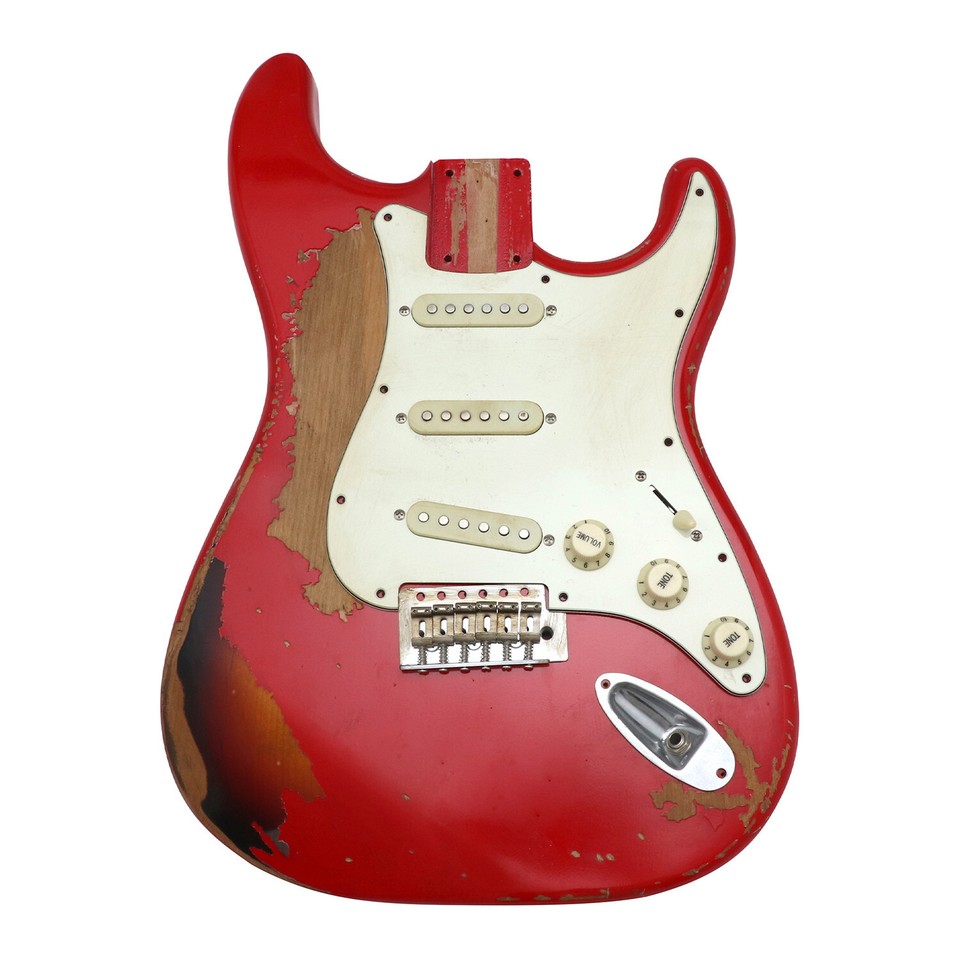 Relic DIY Electric Guitar Kit ST Style Alder Body Rosewood Fingerboard ...