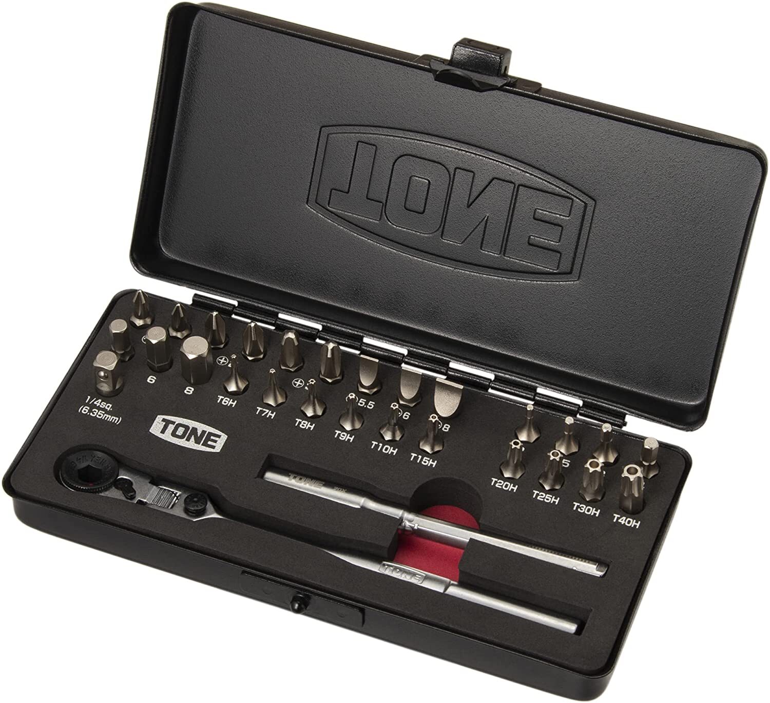 BRFS27 TONE Bit Ratchet Set BRFS27 6.35mm Contents 27 Points Wrenches ...