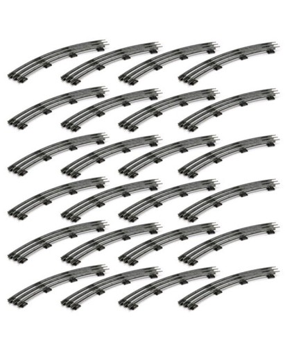 Case of 24 O GAUGE O-36 Curve High Tensile Tubular Steel Track - NEW | eBay