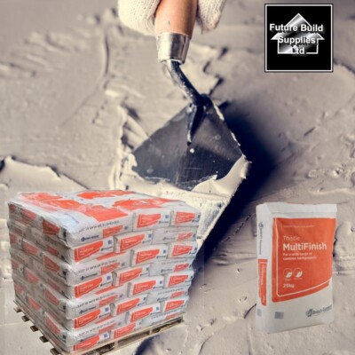 British Gypsum Thistle Multi Finish Plaster coat 25kg Plasterboard Skim ...