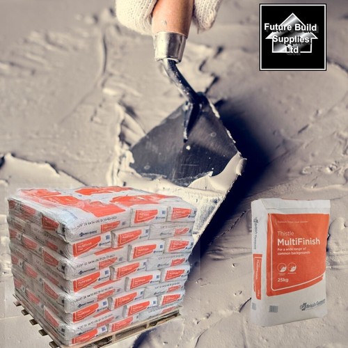 British Gypsum Thistle Multi Finish Plaster coat 25kg Plasterboard Skim ...