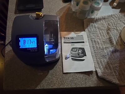 Amano Tcx-35 Printing Time Card Clock | eBay