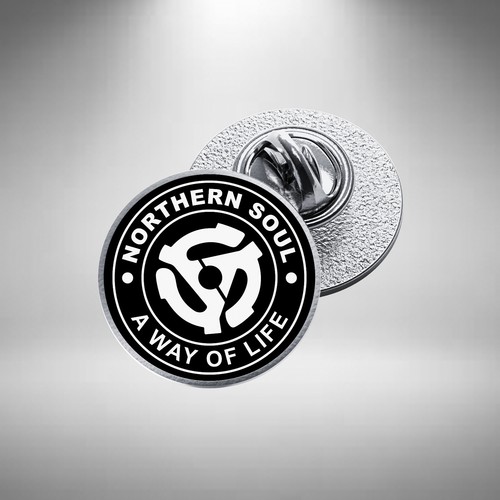 Northern Soul Pin Badge Lapel Badge Wigan Casino Twisted Wheel Diameter ...
