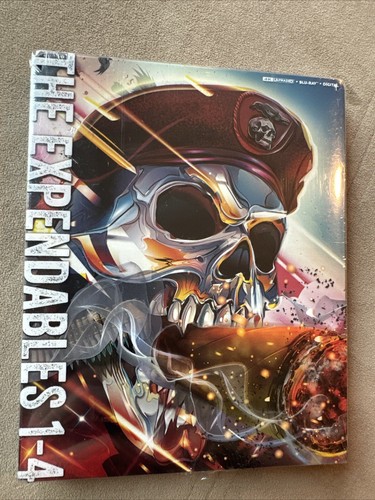 The Expendables 1-4 Collection Steelbook 4K Ultra HD + Blu-Ray +Digital ...