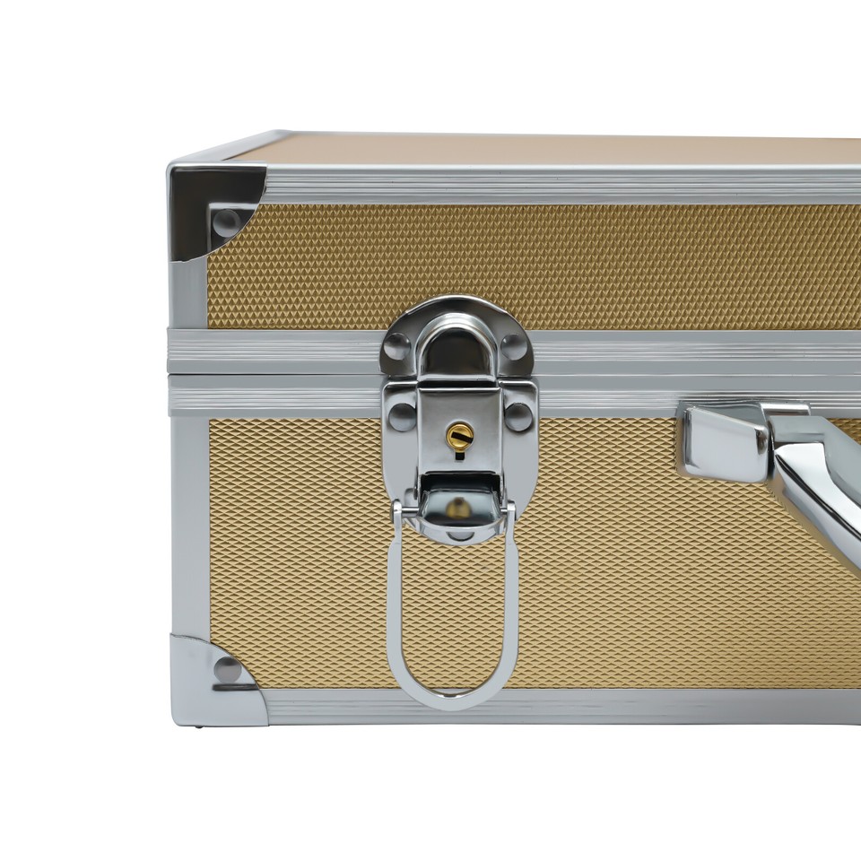 Aluminum Box For 100 NGC & PCGS Coin Slabs Holder Case +Lock Storage ...