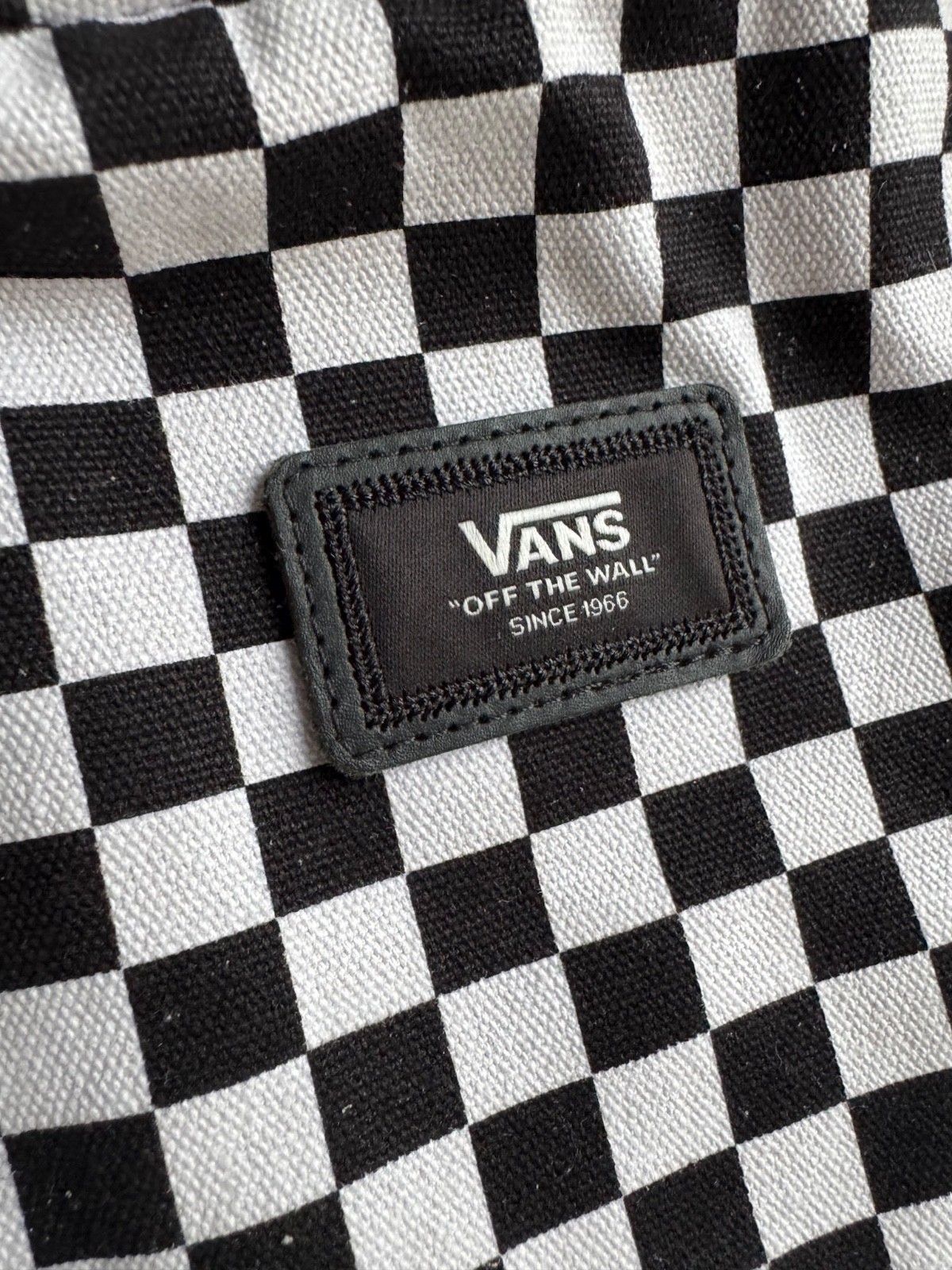 Vans Checkerboard Backpack Black White Classic School… - Gem