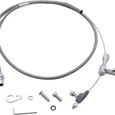 Stainless Steel Braided Cable Transmission Kick Down Cable | eBay