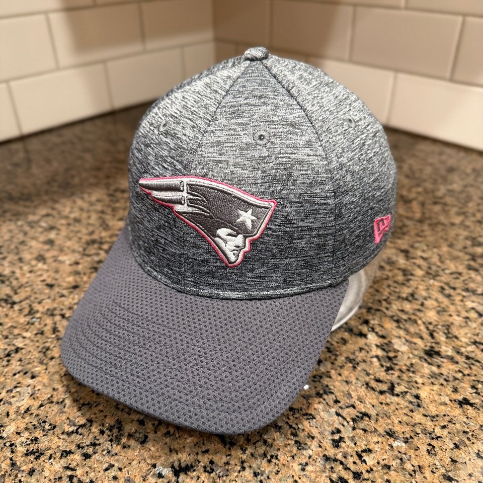 New England Patriots Hat New Era 39Thirty Men's M/L Gray Pink NFL ...