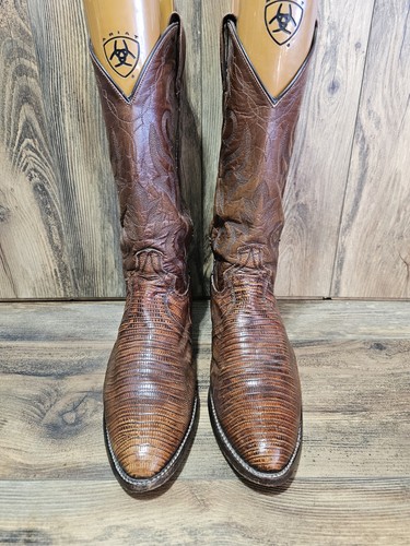 Vintage DAN POST Exotic Lizard Men's Size 9 D Boots | eBay